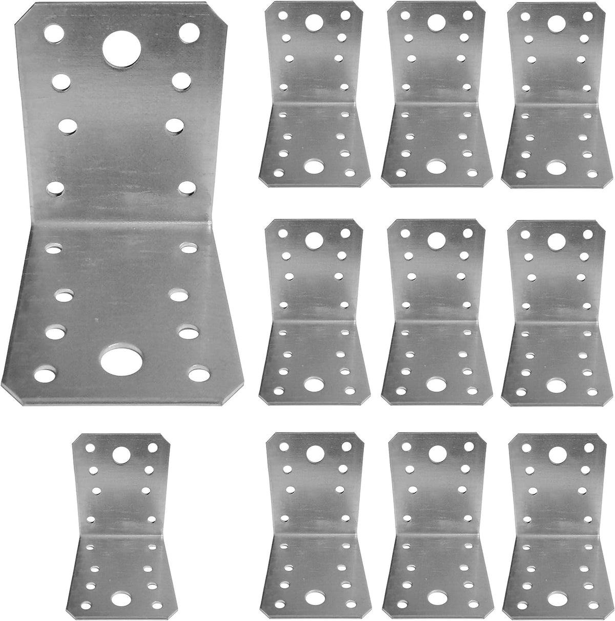 Set 10 simplu coltar perforat pentru lemn Vinclu, Montana, 90 grade, z