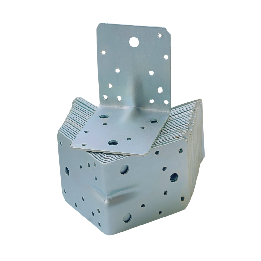 Set 10 coltar perforat pentru lemn Vinclu, 90 grade, tip 4n, zincat, 1