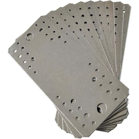 Set 10 Placa perforata pentru imbinare lemn, Montana, zincat, 210 x 90